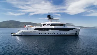 The 40m explorer with under 500 operational hours at the Cannes ...